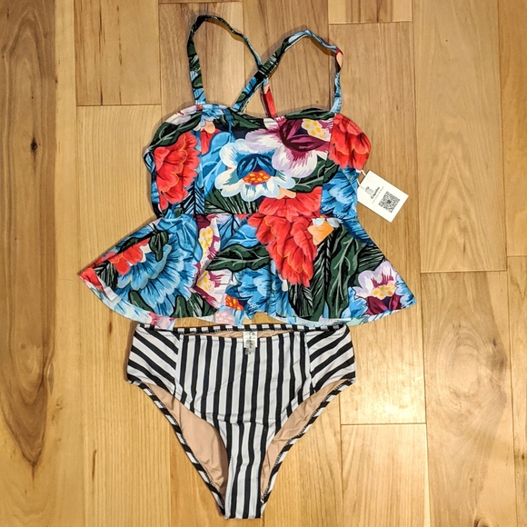 Cupshe | Swim | Nwt Cupshe Two Piece Tankini Swim Suit | Poshmark
